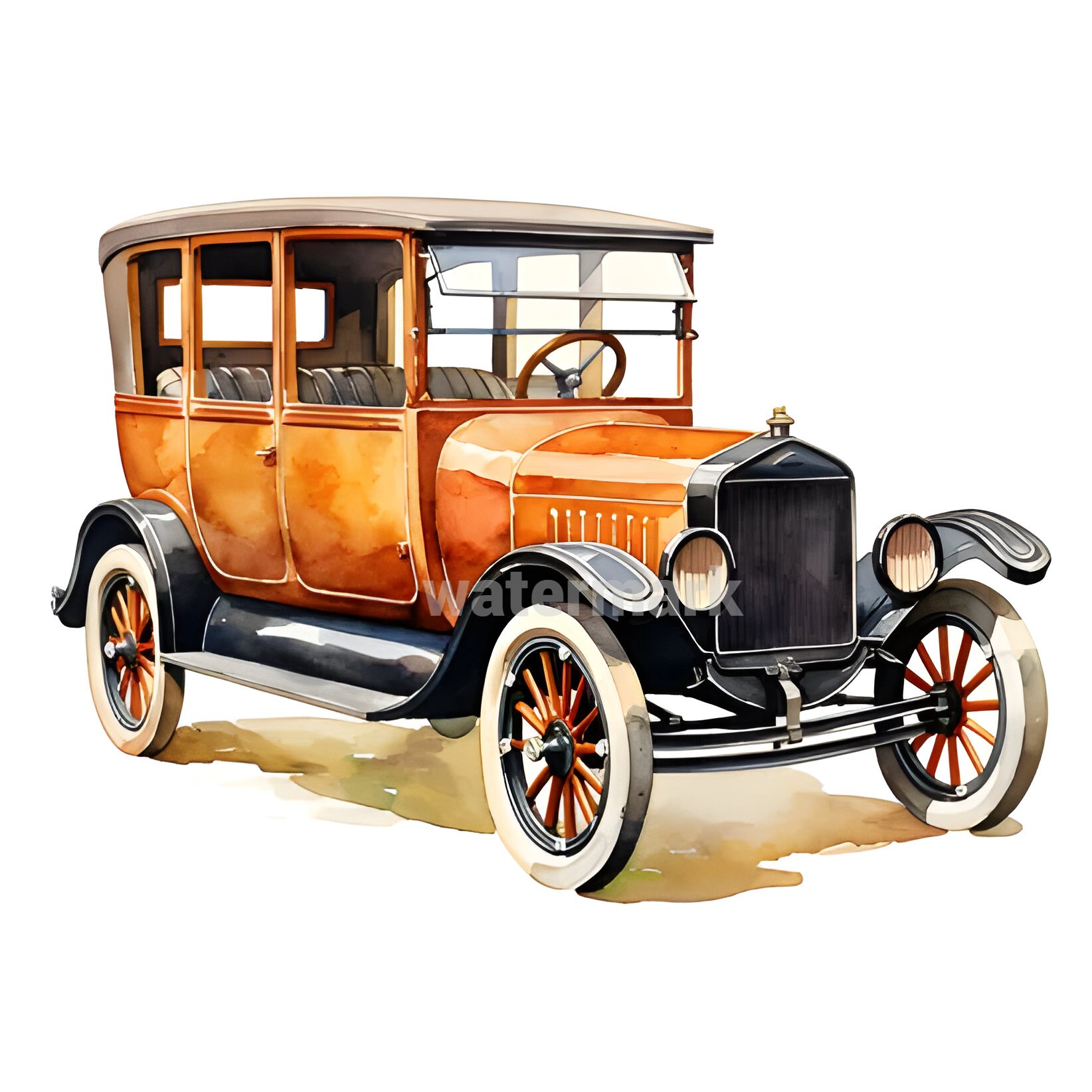 1920s Cars Clipart, Set of 18, Vintage Auto Clipart, Classic Car Art ...