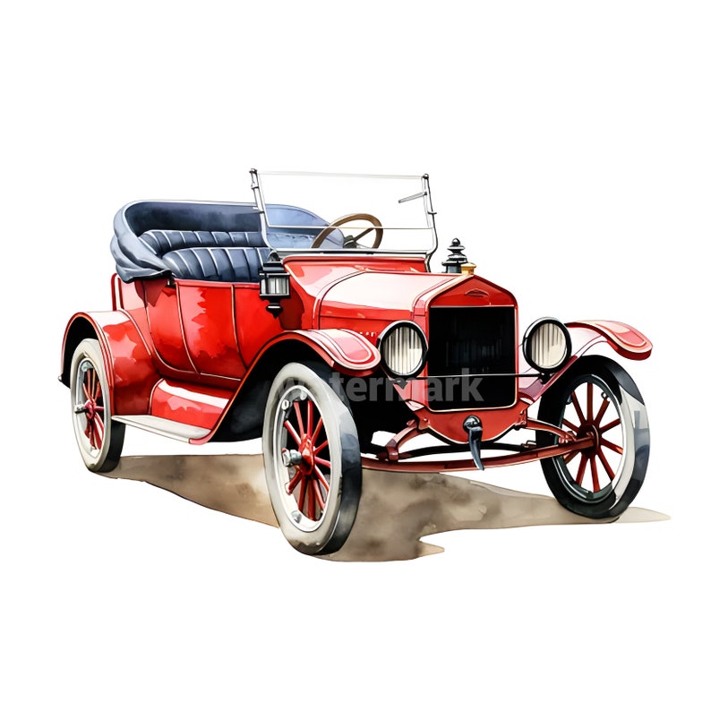 1920s Cars Clipart, Set of 18, Vintage Auto Clipart, Classic Car Art ...