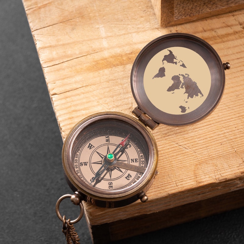 Engraved Compass - Etsy