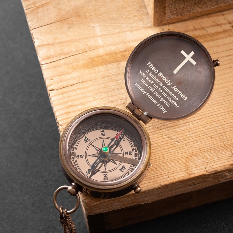 Engraved Compass - Etsy
