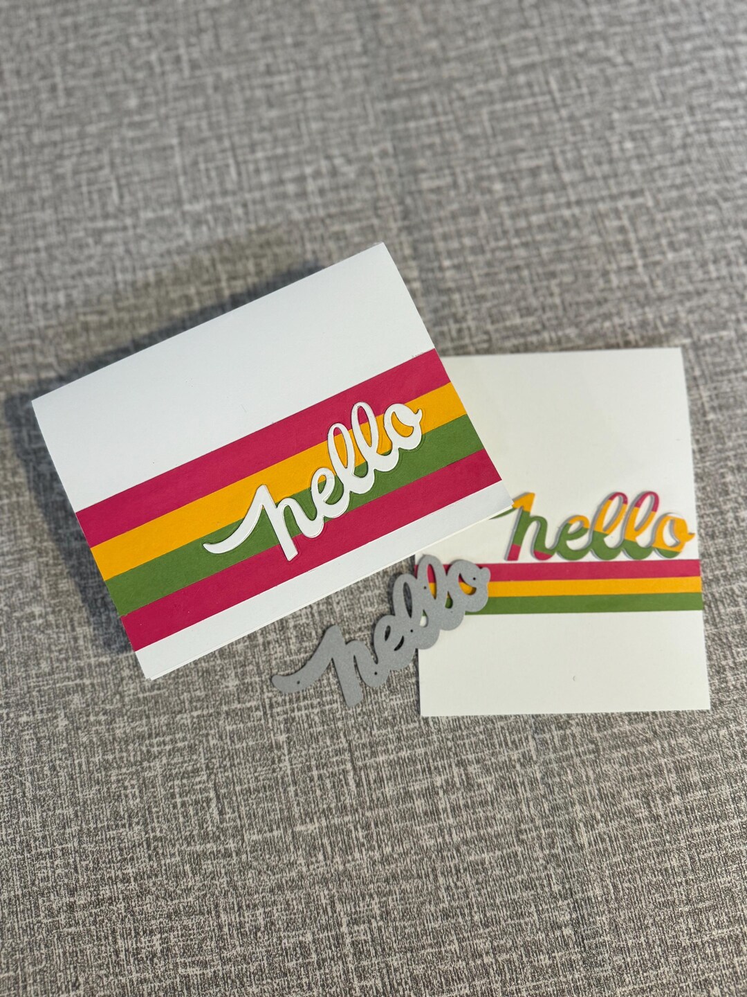 Hello Note Cards- 2 Pack - Etsy