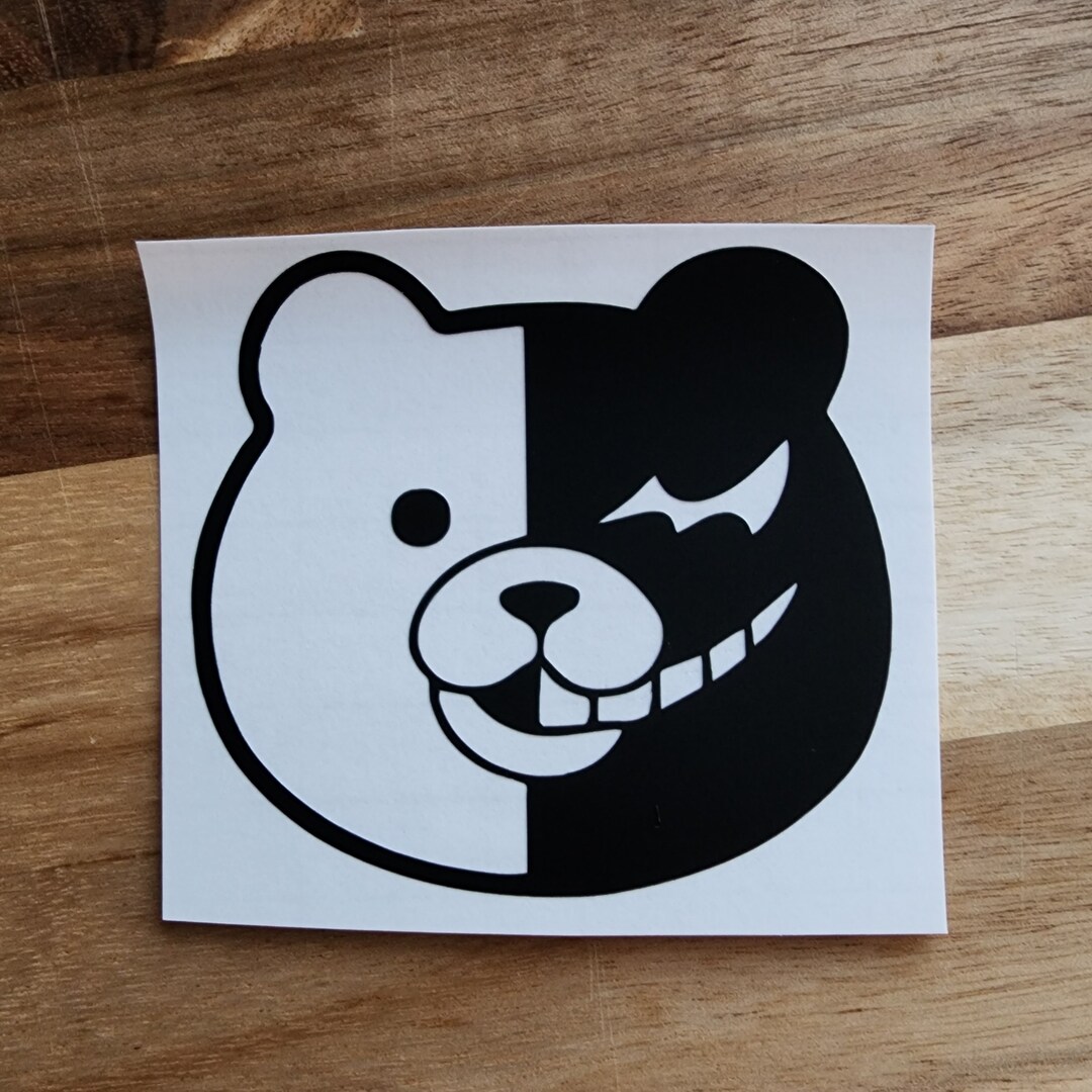 Monokuma Vinyl Sticker Vinyl Decal Sticker for Car Funny - Etsy