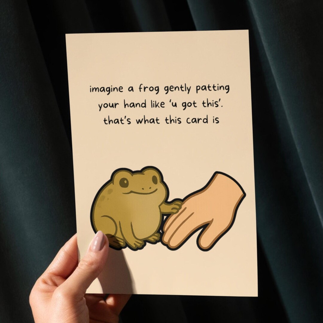 You Got This Frog Card | Gentle Encouragement Card | Wholesome ...