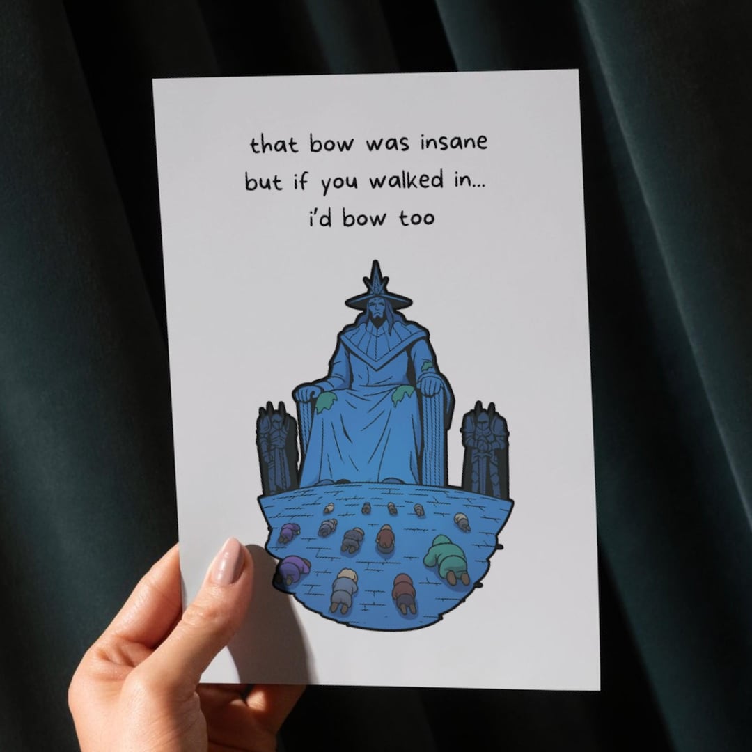 Solo Leveling Funny Card | “that Bow Was Insane” | Monarchs Throne Room ...