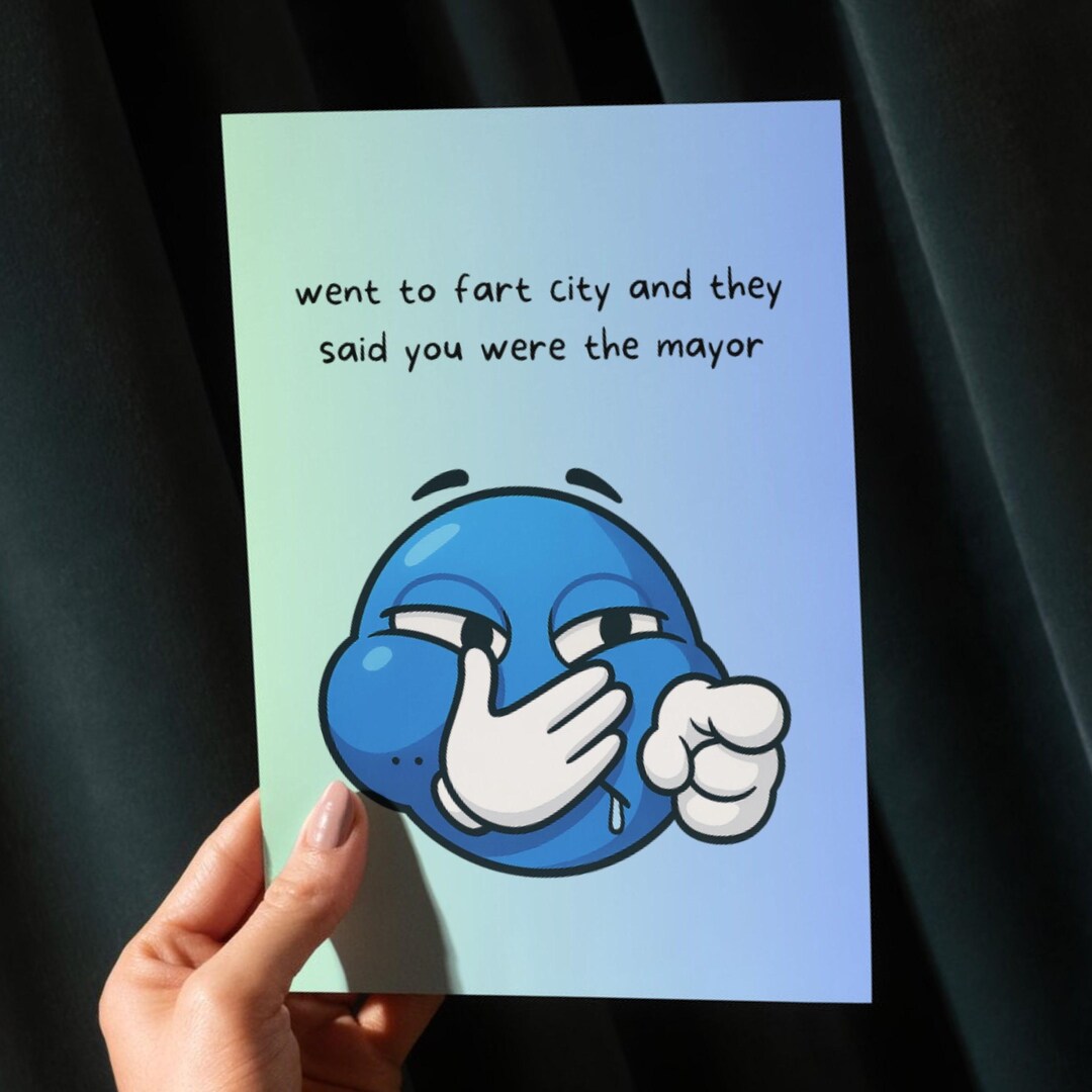 Funny Card | “fart City Mayor” Meme | Hilarious Gen Z Card for Best ...