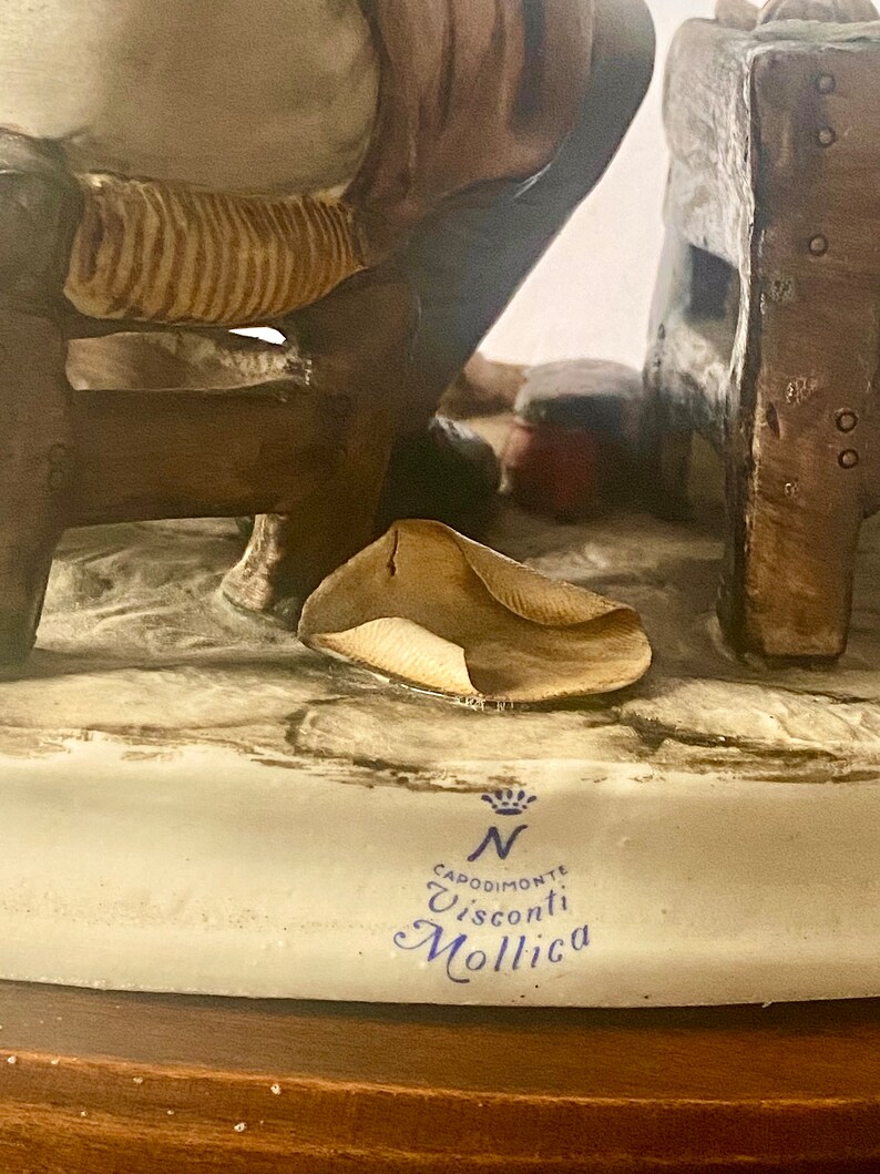 Capodimonte Porcelain Shoemaker Visconti Mollica - Etsy