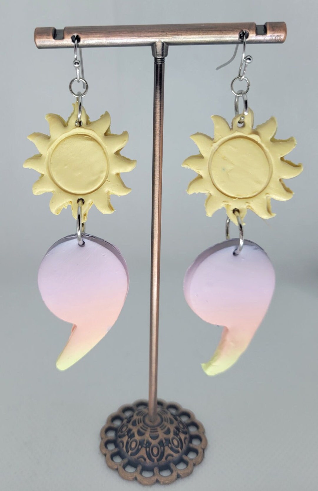 Sunrise Semi-colon Suicide Awareness and Prevention Earrings Suns ...