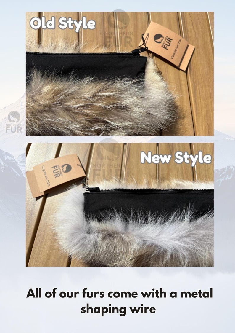 Replacement Coyote Fur Trim Made by Northern Fur, Compatible With OLDER ...