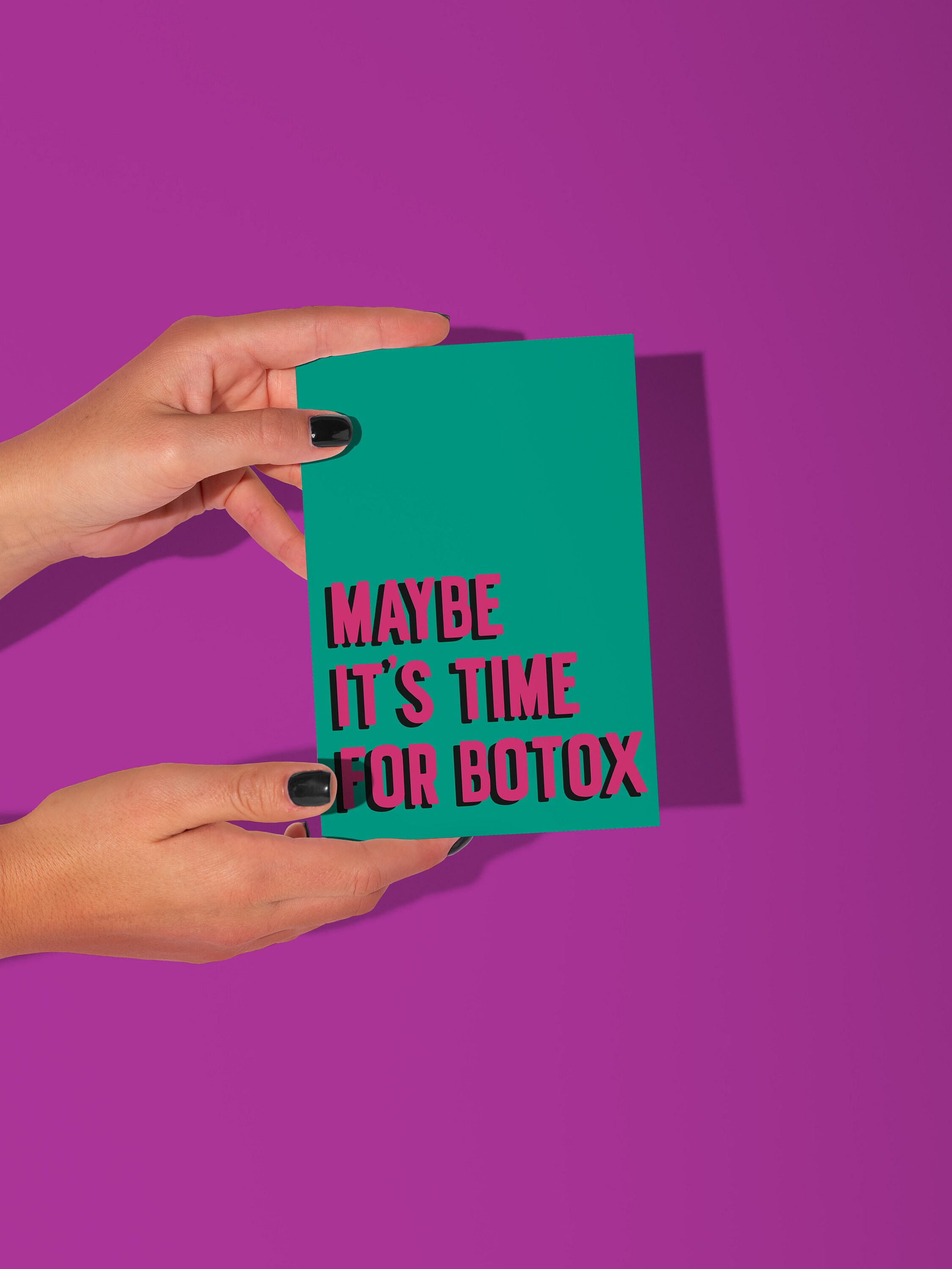 Maybe It's Time for Botox, Funny Birthday Card - Etsy