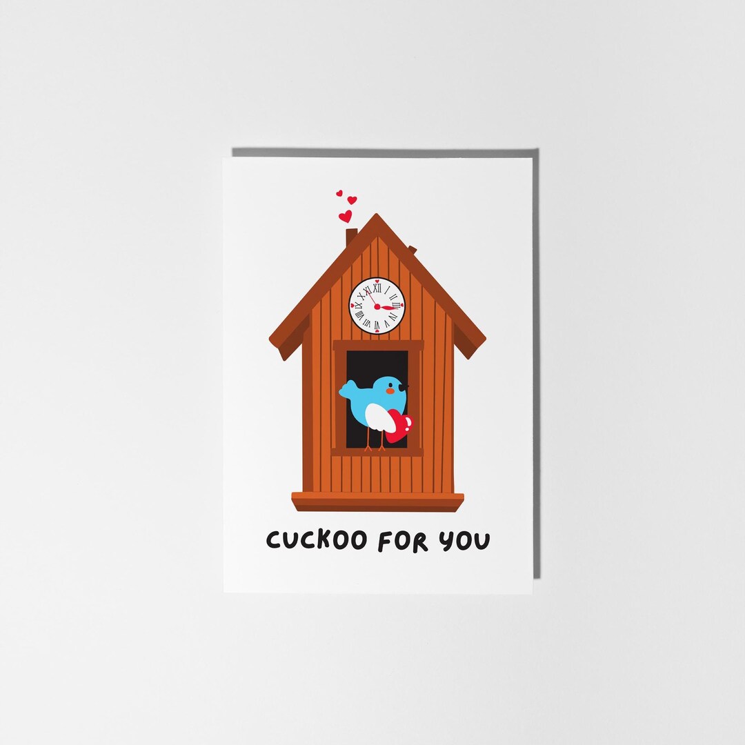 Cuckoo for You Love Card - Etsy
