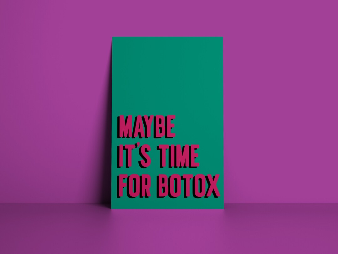 Maybe It's Time for Botox, Funny Birthday Card - Etsy