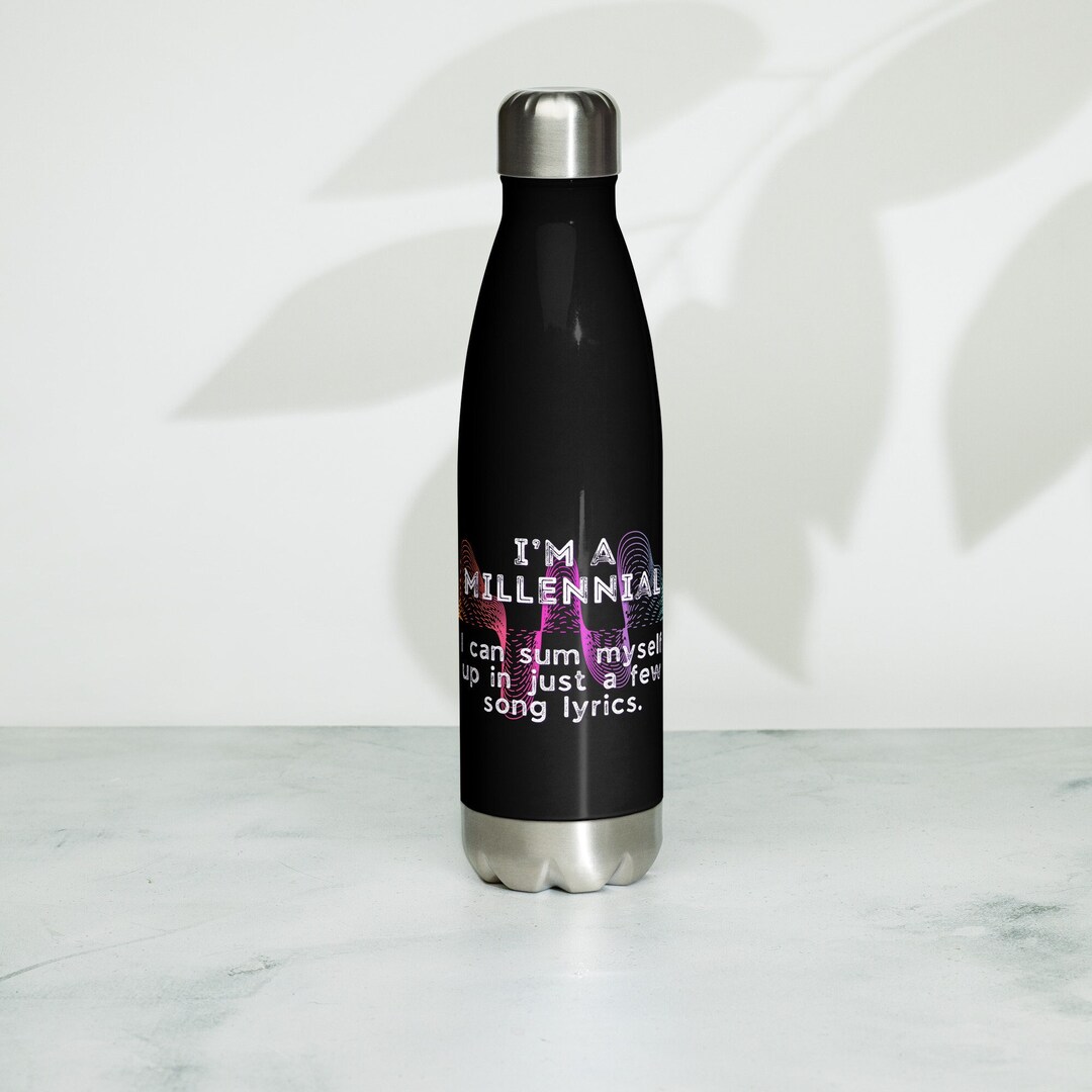 I'm a Millennial Stainless Steel Water Bottle - Etsy
