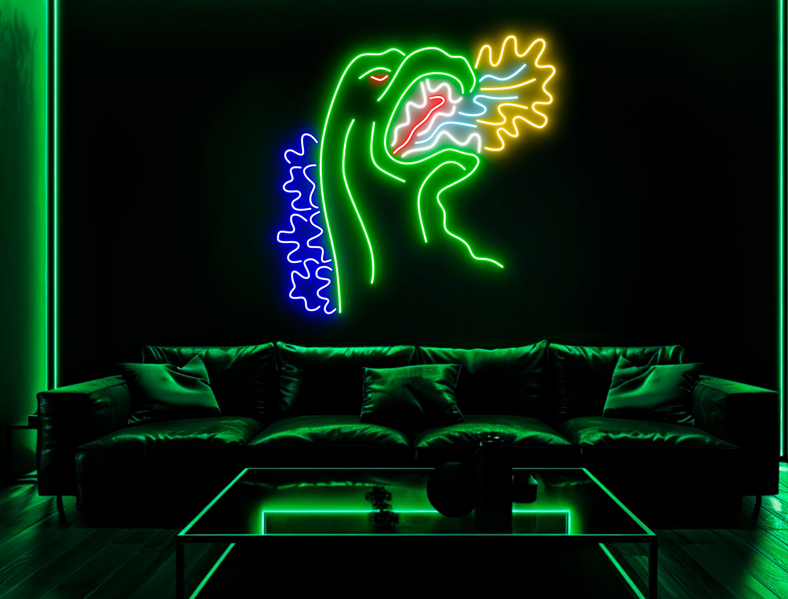 Dinosaur Neon Sign Animal Neon Sign Neon Sign Anime Dragon Neon Sign ...