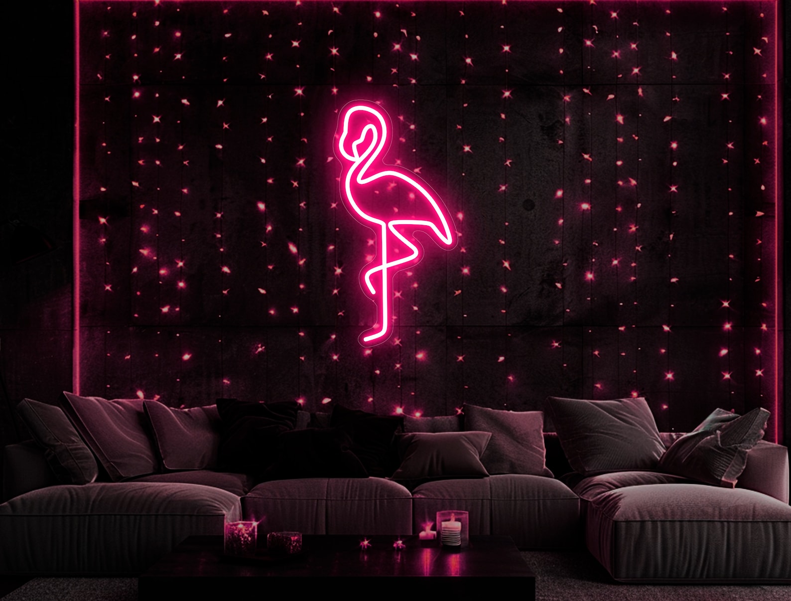 Flamingo Neon Sign Flamingo Neon Light Flamingo Led Sign Bird Wall ...