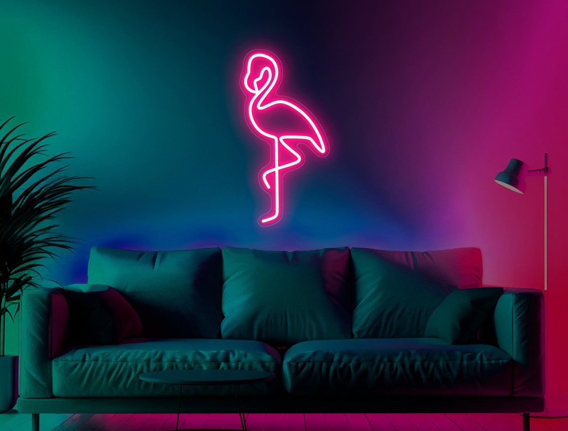Flamingo Neon Sign Flamingo Neon Light Flamingo Led Sign Bird Wall ...