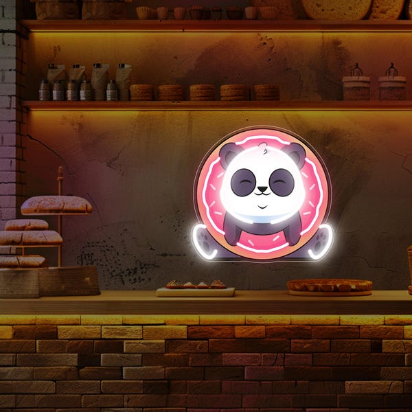 Panda Donut - Etsy