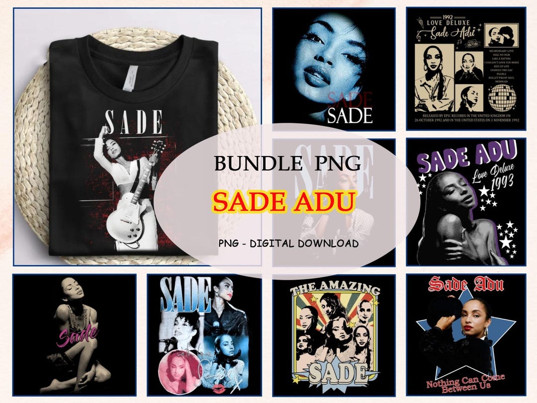 Bundle Sade PNG File, Sale Retro Floral Svg, Sale Singer Png Instant ...