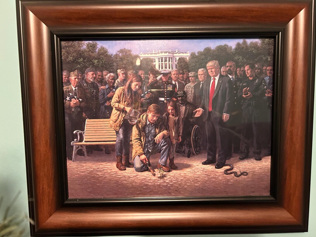 Jon Mcnaughton Trump "you Are Not Forgotten" Framed Political Print ...