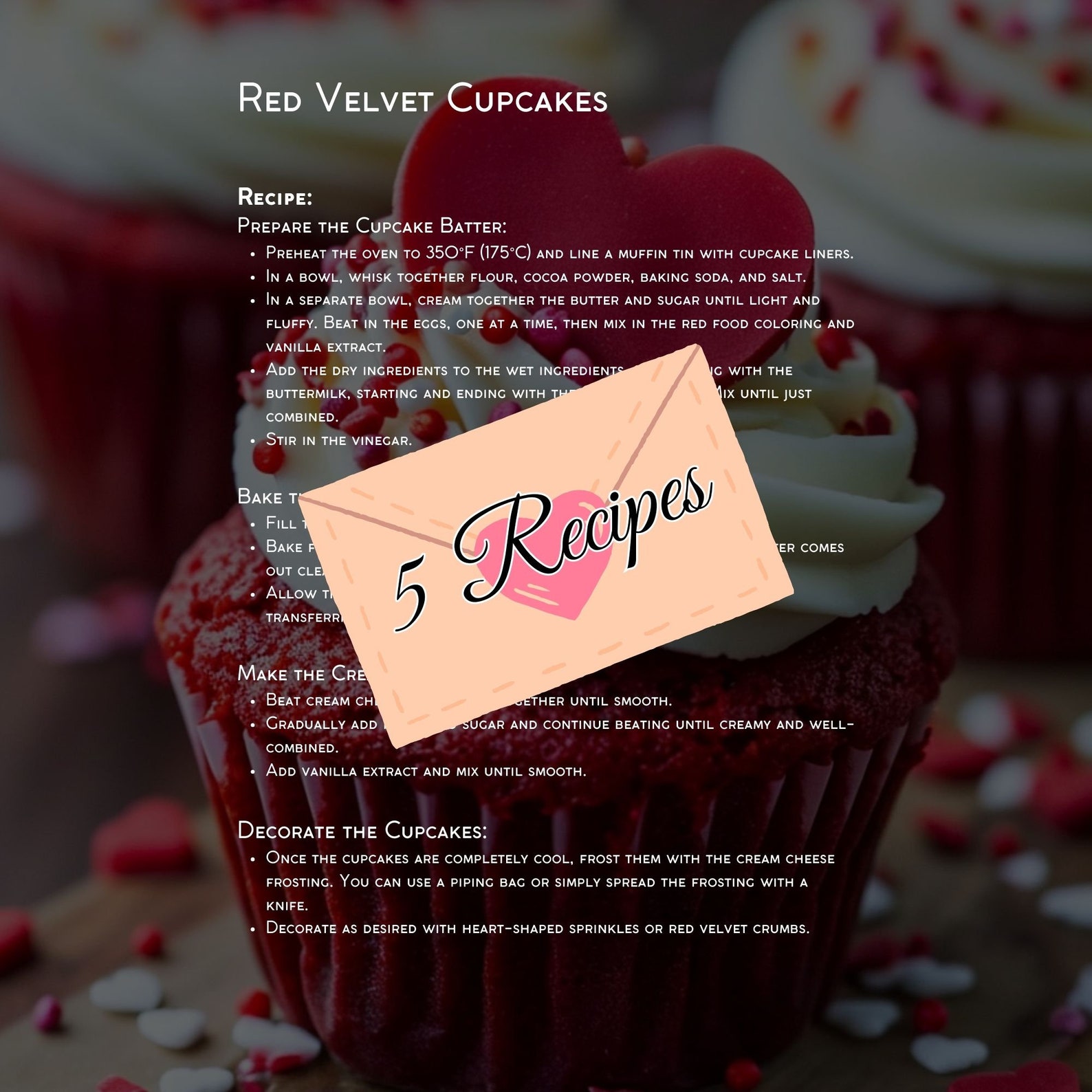 Valentine's Day Recipe Cards Easy to Cook at Home Printable & Perfect ...