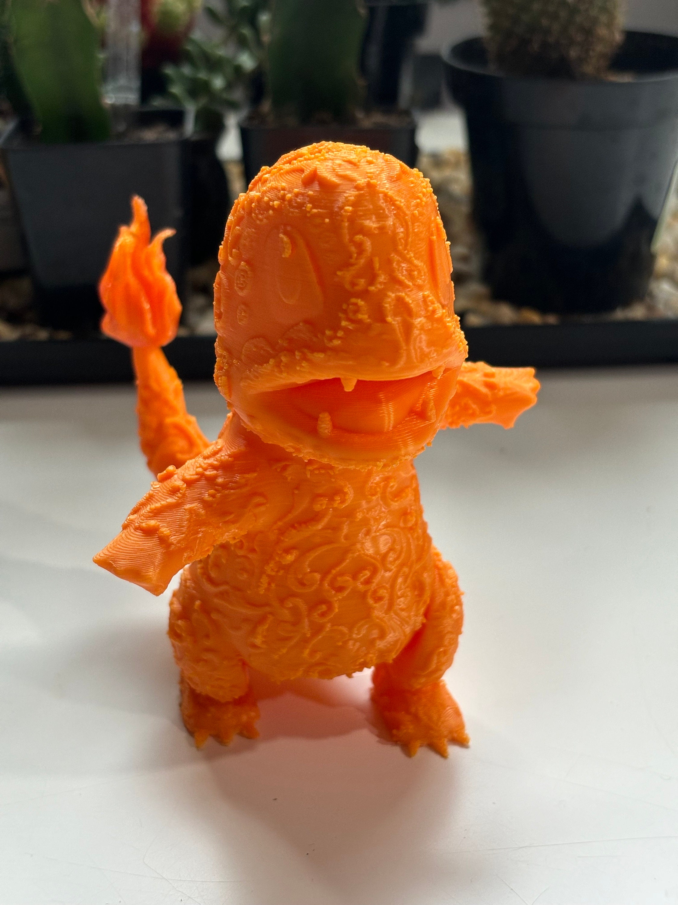 3D Printed Charmander Pokemon With Translucent Tail - Etsy
