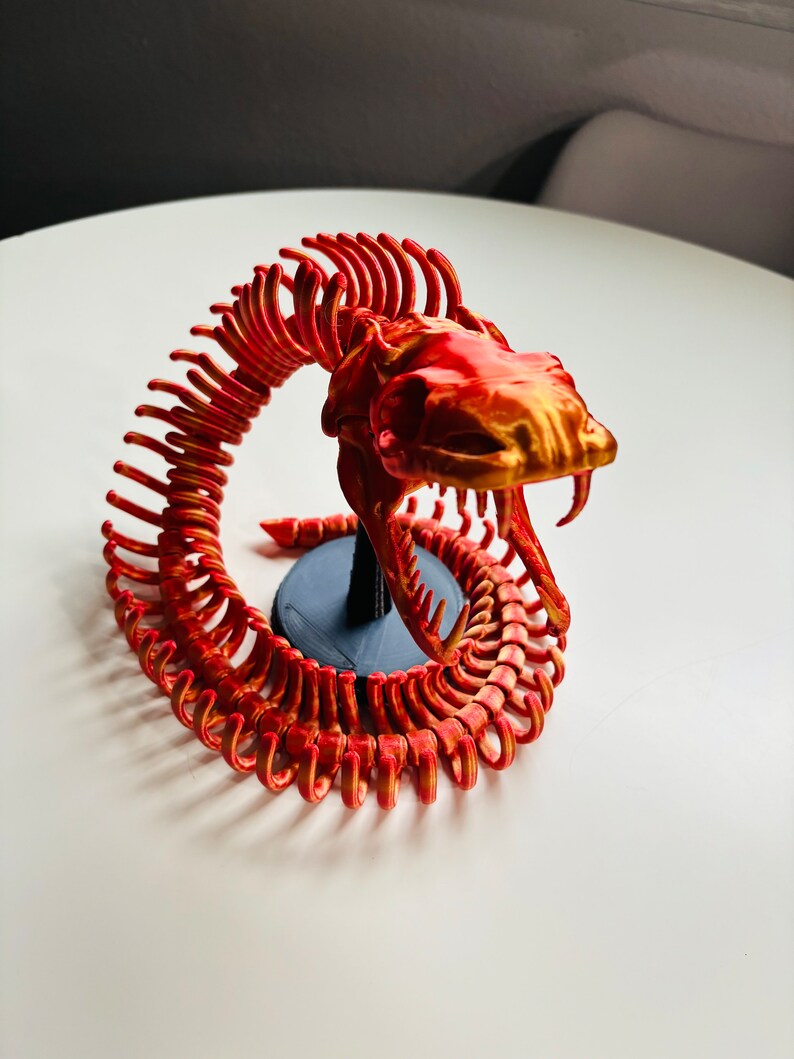 3D Printed Snake With Stand - Etsy