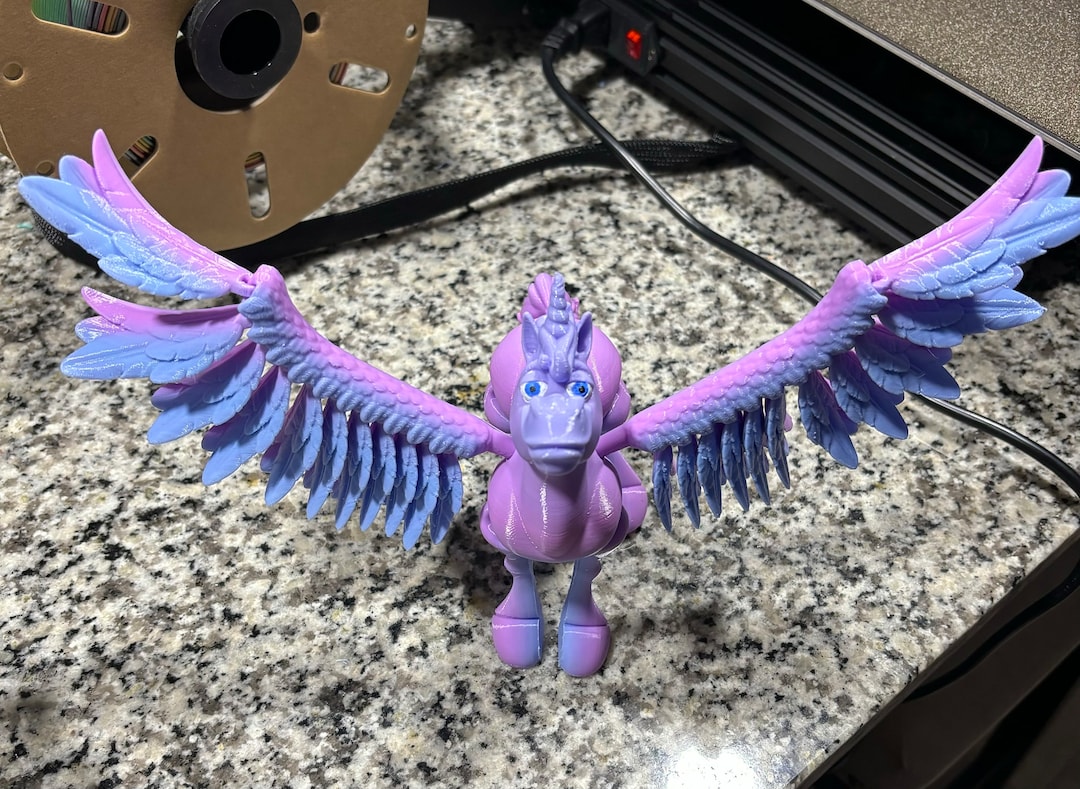 3D Printed Pegasus - Etsy