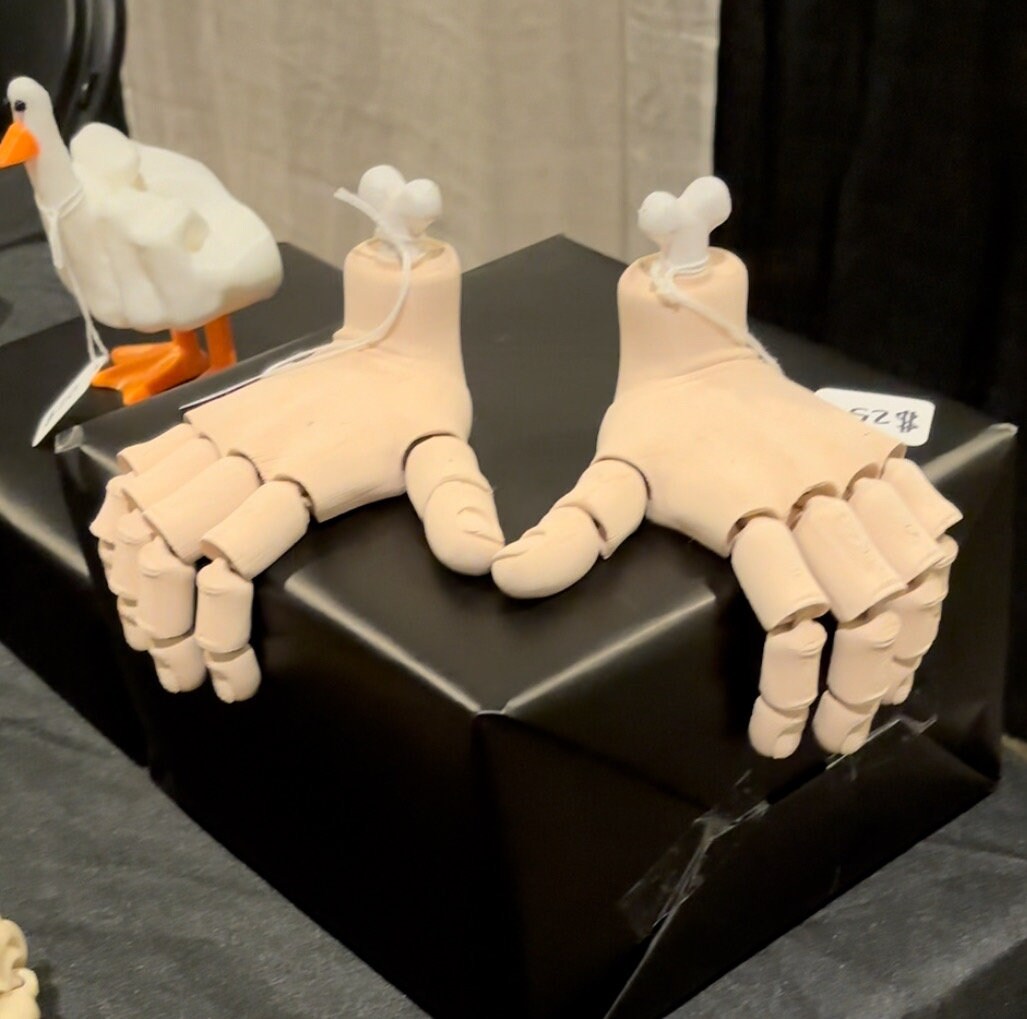 3D Printed Articulated Hands - Etsy