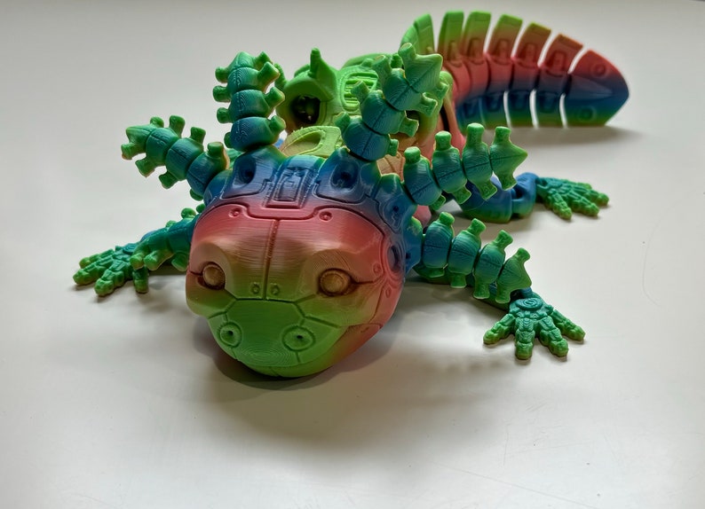 3D Printed Robot Axolotl - Etsy