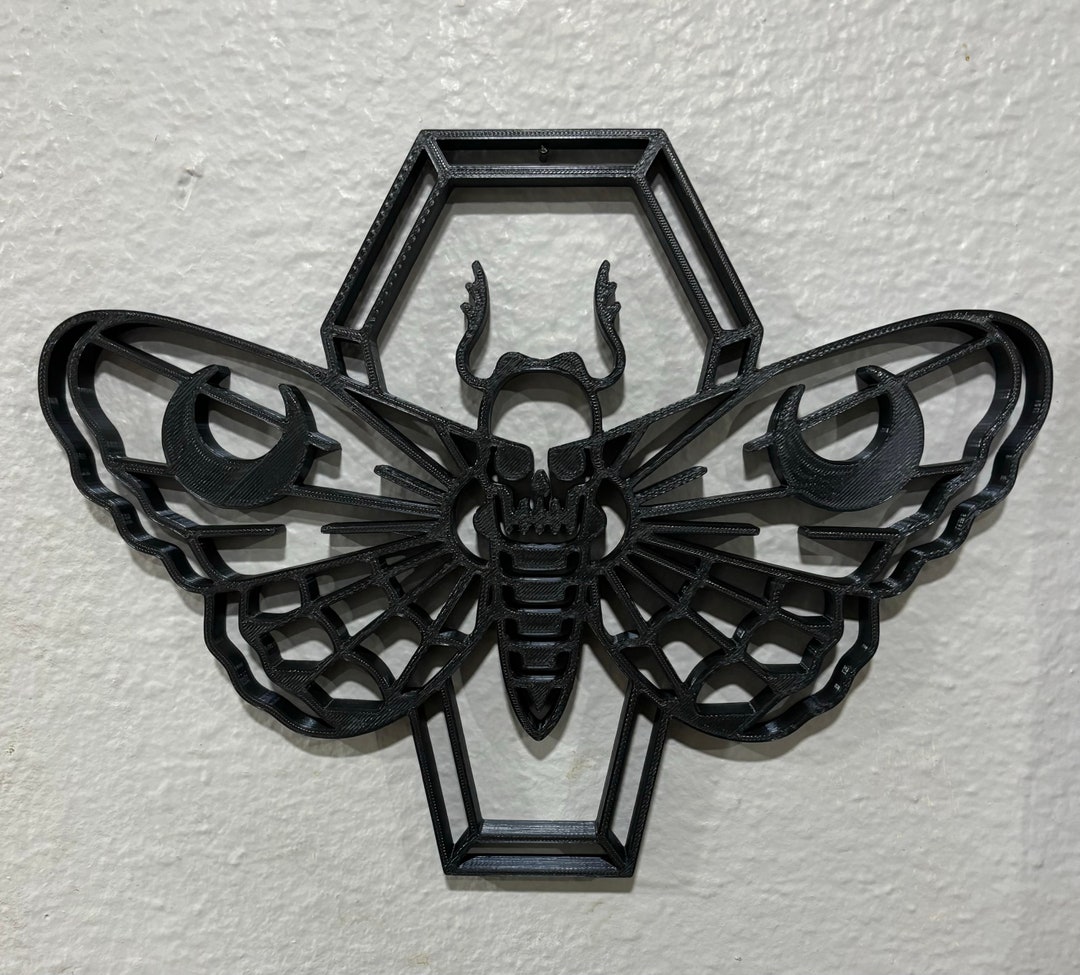 3D Printed Moth Wall Art - Etsy