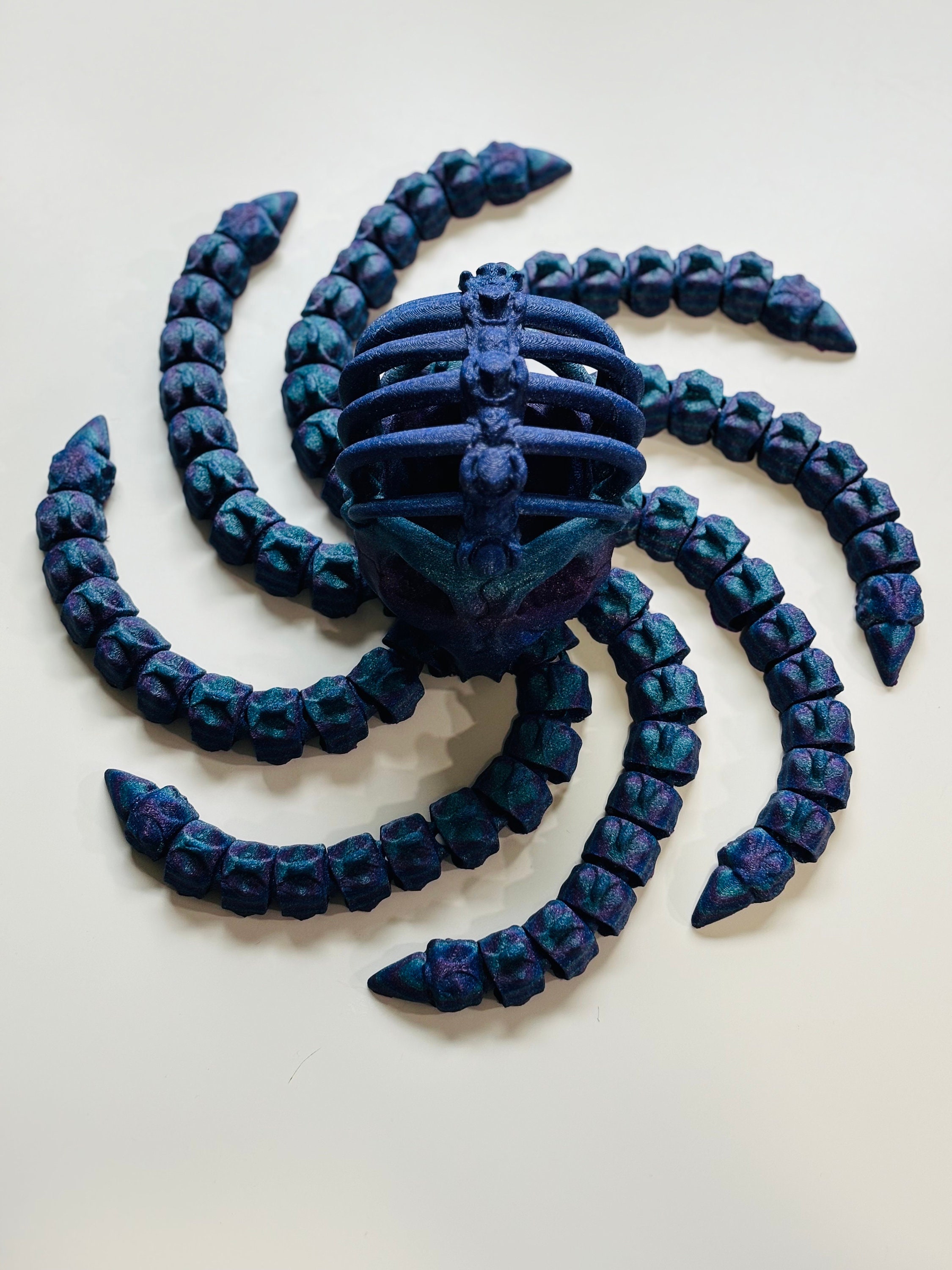 3D Printed Articulated Giant Skeleton Octopus - Etsy