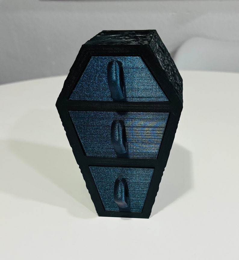 3D Printed Coffin Storage Box - Etsy