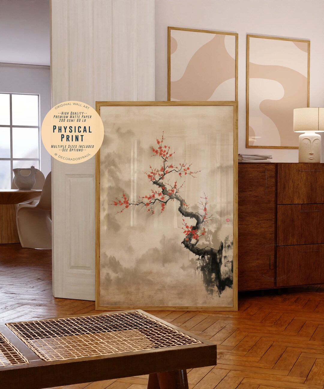 Korean Nature Painting: Oriental Mountain River Art Print - Etsy