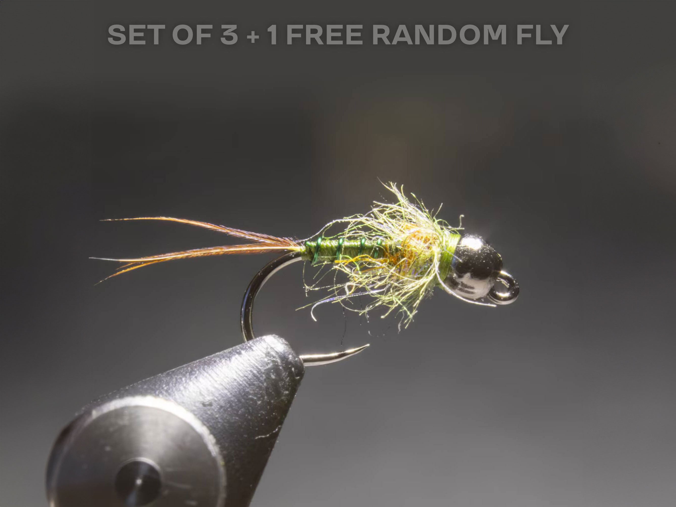 3 Tactical Jig + 1 FREE Random Fly — Tungsten Euro Nymphing Flies ...
