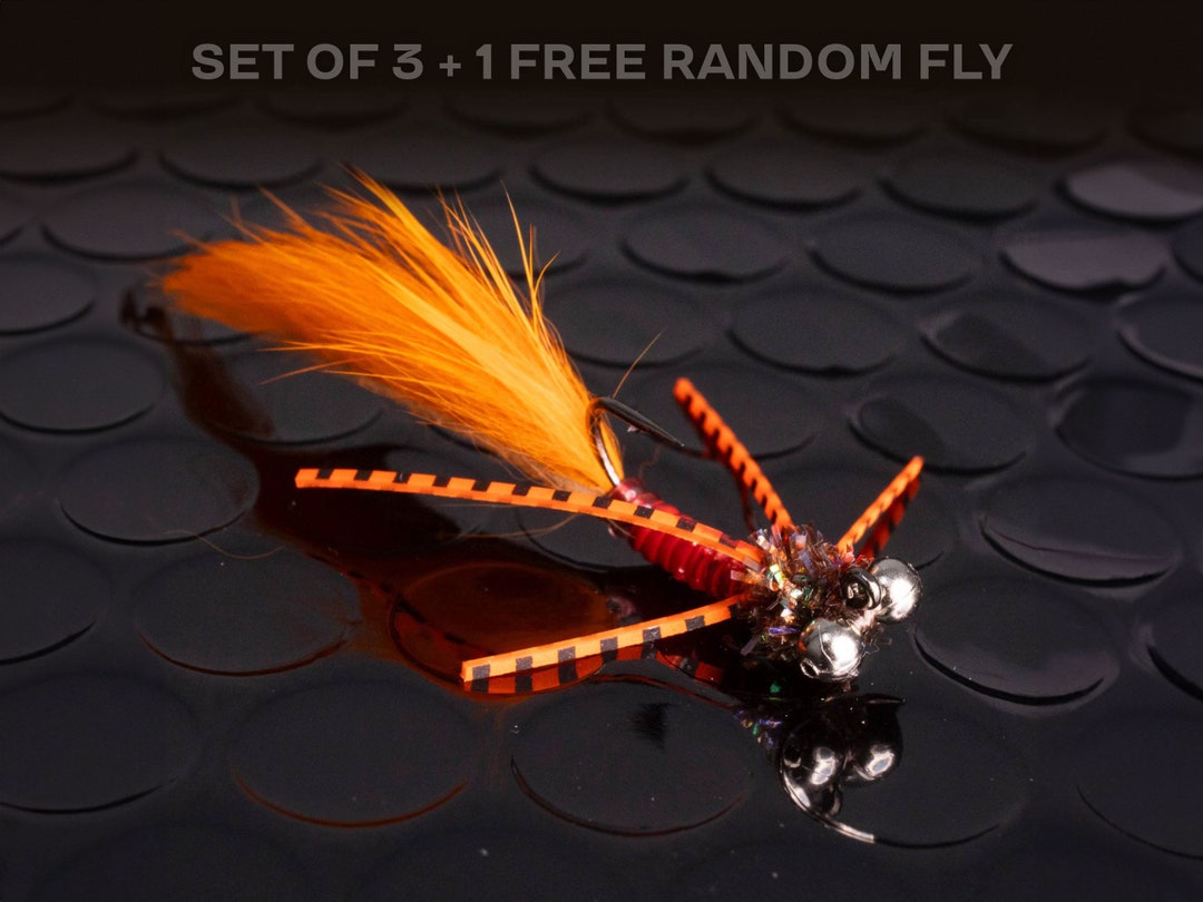 3 Bloodworm Carp + 1 FREE Random Fly — Carp Smallie Bottom Crawlers ...
