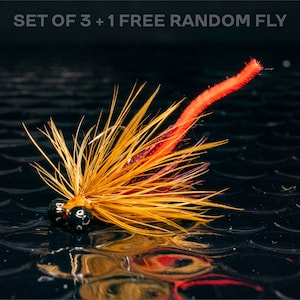 3 Hybrid Trouser Worm Carp Flies + 1 FREE Random Fly — Bottom Crawler ...
