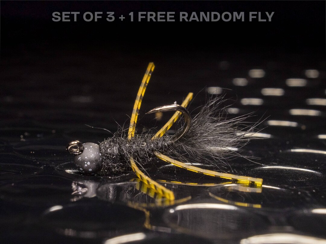 3 Jiggy Pat Rubber Legs + 1 FREE Random Fly — Tungsten Euro Nymphing ...