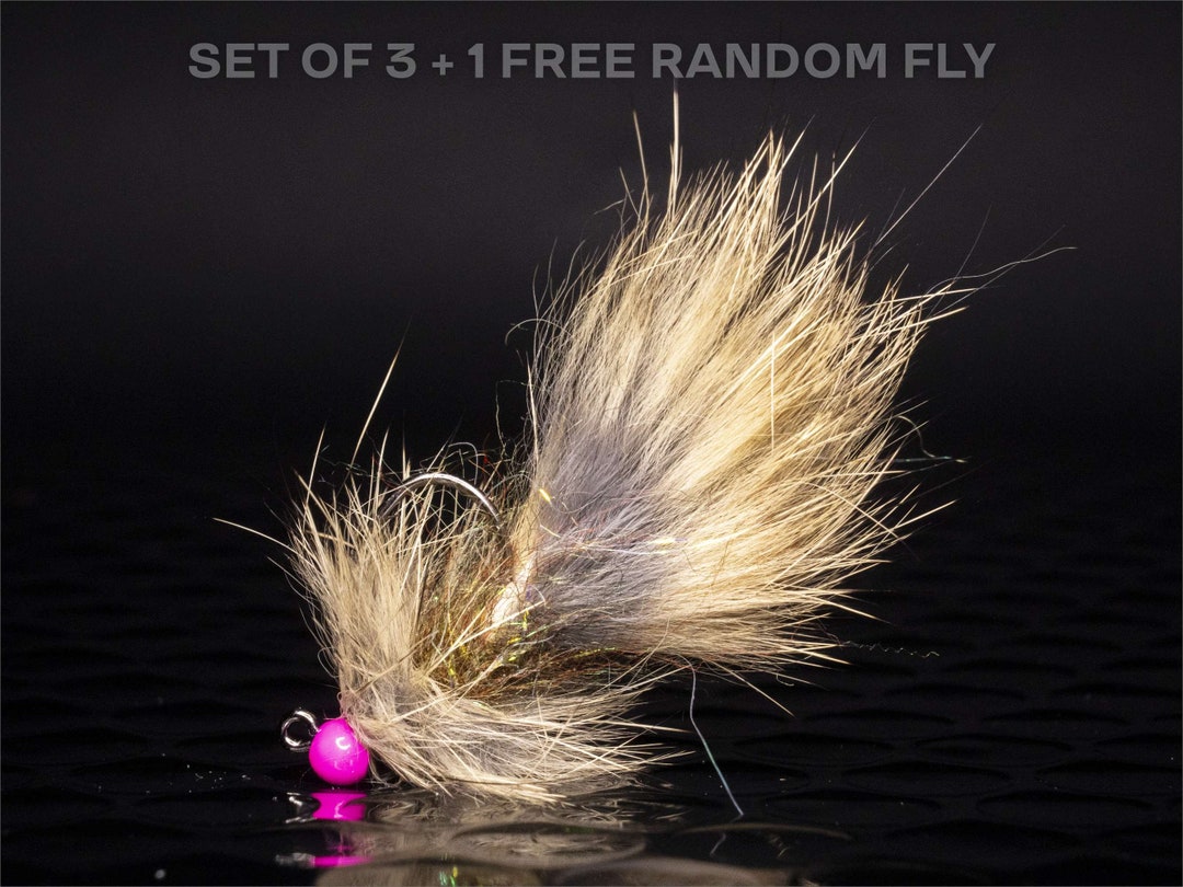 3 Leech Streamer + 1 FREE Random Fly — Tungsten Euro Streamer for Fly ...