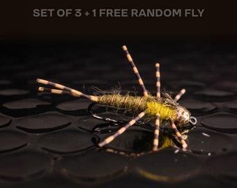 Fly Fishing Flies: Three 3 Little Black Stoneflies - Etsy