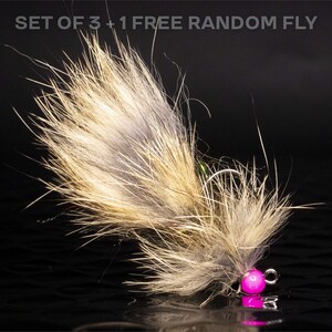 3 Leech Streamer + 1 FREE Random Fly — Tungsten Euro Streamer for Fly ...