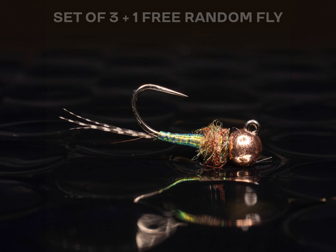 3 Diabaetis Jig + 1 FREE Random Fly — Tactical Tungsten Euro Nymph ...
