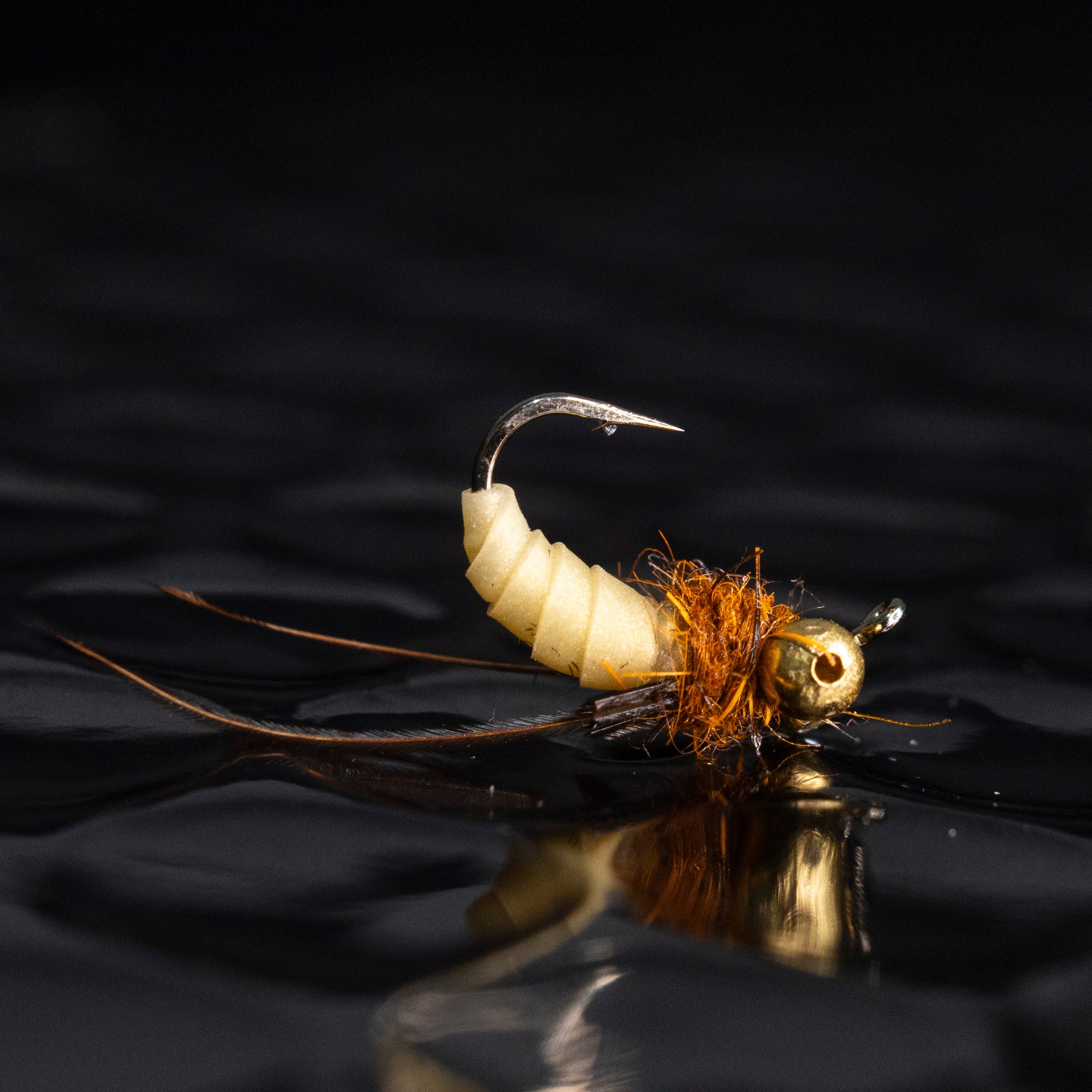 3 Gummy Grubs 1 FREE Random Fly Rubber Larva for Fly Fishing. Perfect ...
