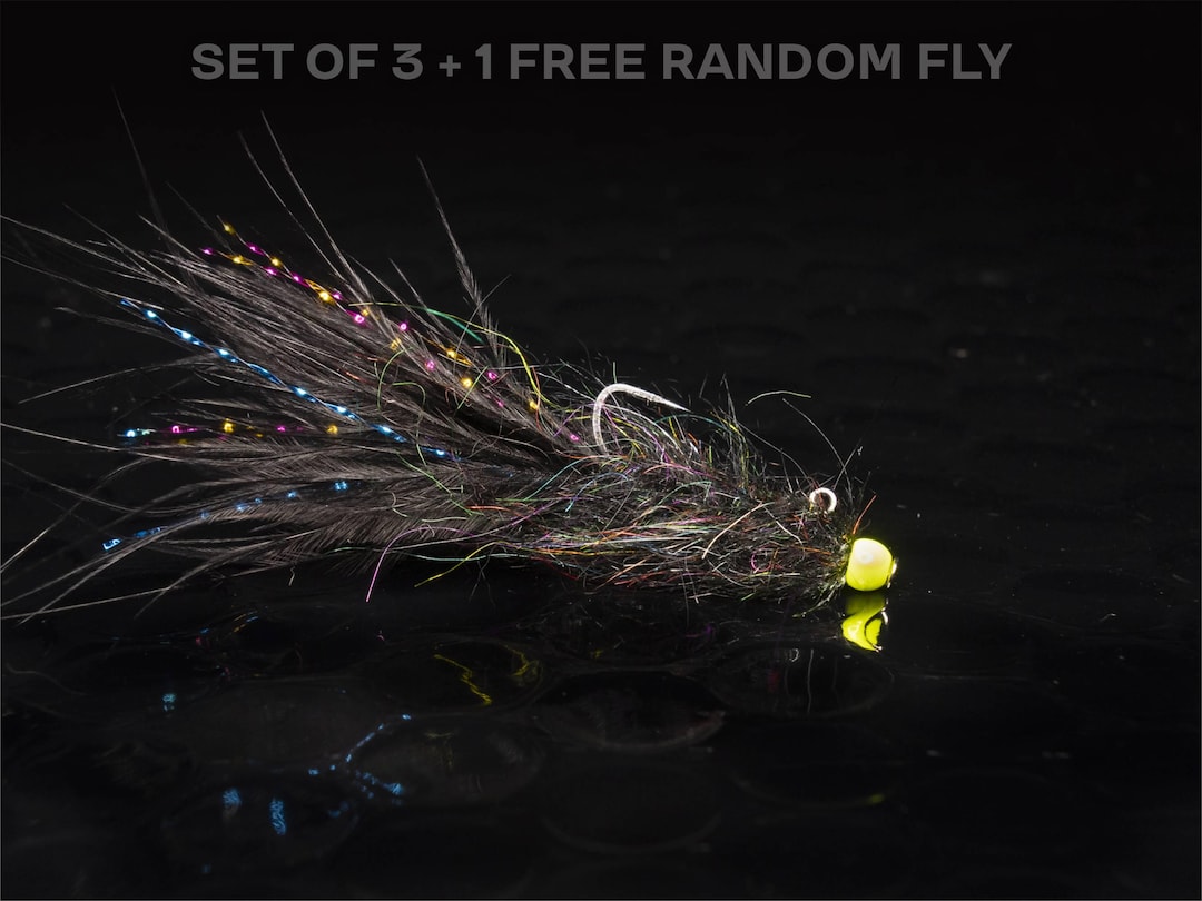 3 Balanced Leech + 1 FREE Random Fly — Tungsten Euro Jig Fly Fishing ...