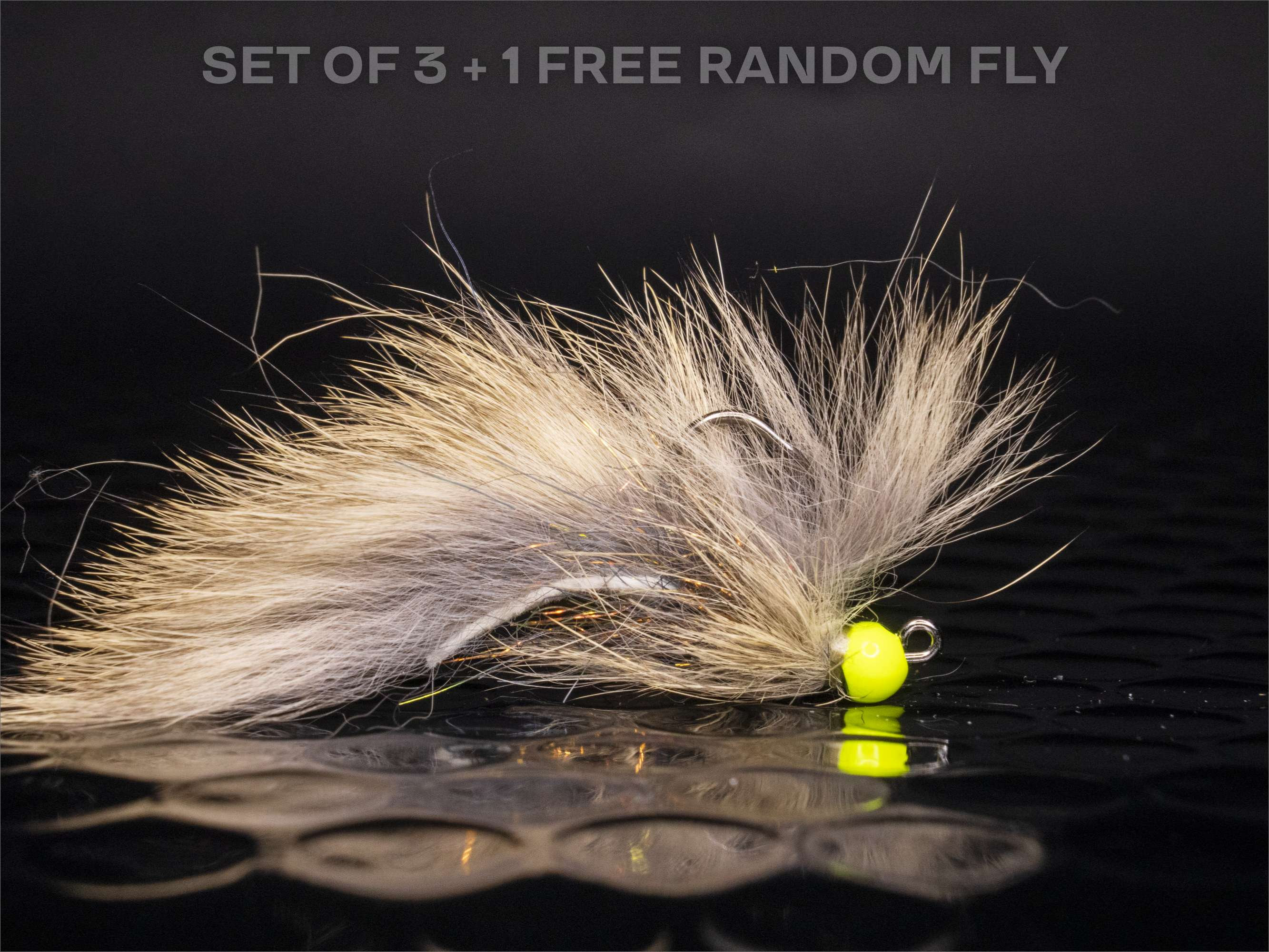 3 Leech Streamer + 1 FREE Random Fly — Tungsten Euro Streamer for Fly ...