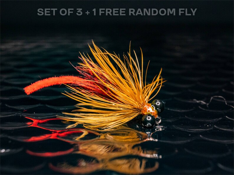 3 Hybrid Trouser Worm Carp Flies + 1 FREE Random Fly — Bottom Crawler ...