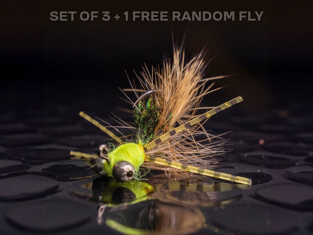 3 Carp Flies + 1 FREE Random Fly — Headstand Carp Jig Patterns for Fly ...