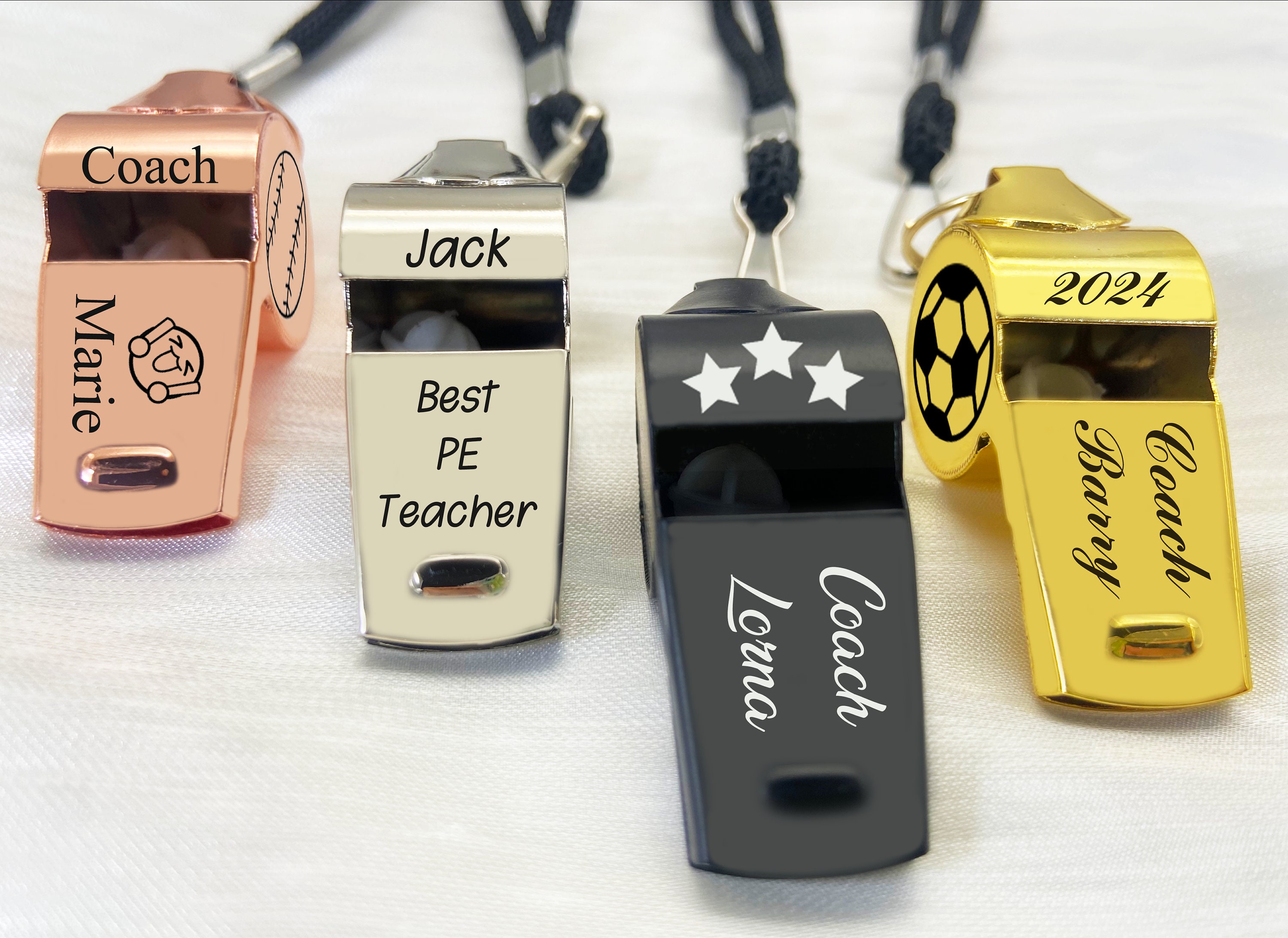 Personalized Whistle Necklace Custom Coach Whistle Personalized Outdoor ...