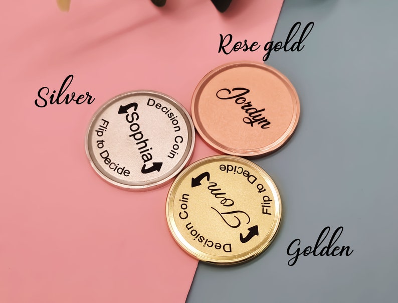 Custom Brass Coins, Design Your Own Decision to Flip Coins, Personalize ...