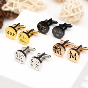 Personalized Wedding Initial Cufflinks,groom Wedding Cufflink,name Cufflinks,groomsmen Gifts ...