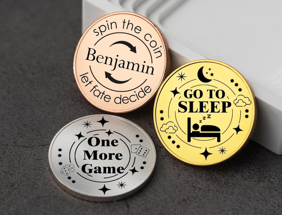 Custom Decision Coin,personalized Engraved Brass Coin,prediction Coin ...
