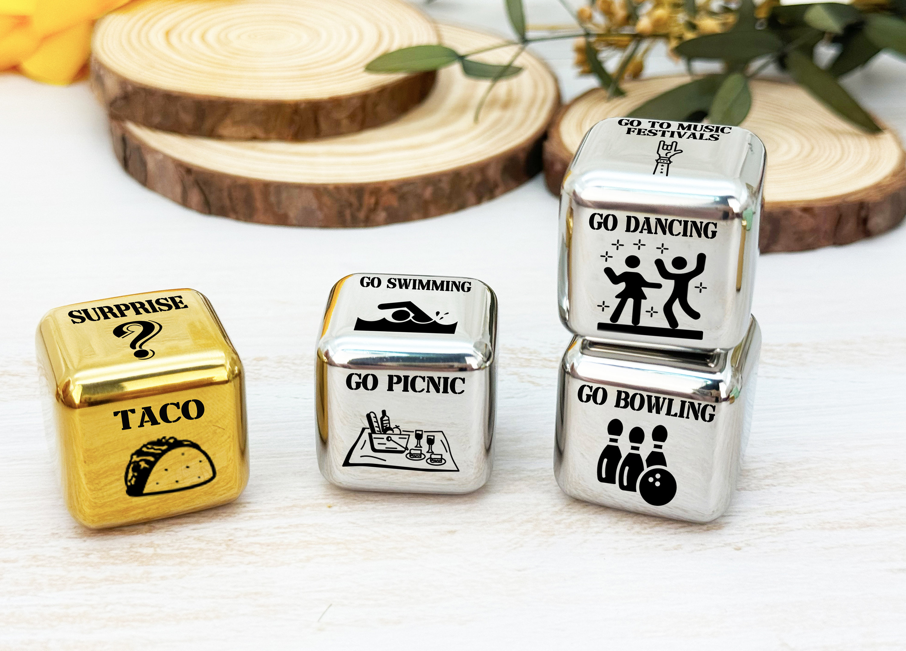 Personalized Dice,custom Couples Date Decision Dice,dice Game,food Dice,unique Gift for Couples ...